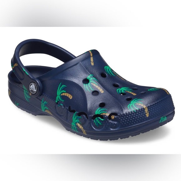 CROCS | Shoes | New Baya Crocs Navy Palm Tree Size 8w6m Tropical Beach ...